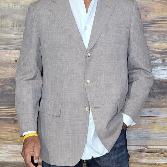 Hickey Freeman | Suits & Blazers | Vintage H Freeman Son Wool Plaid ...